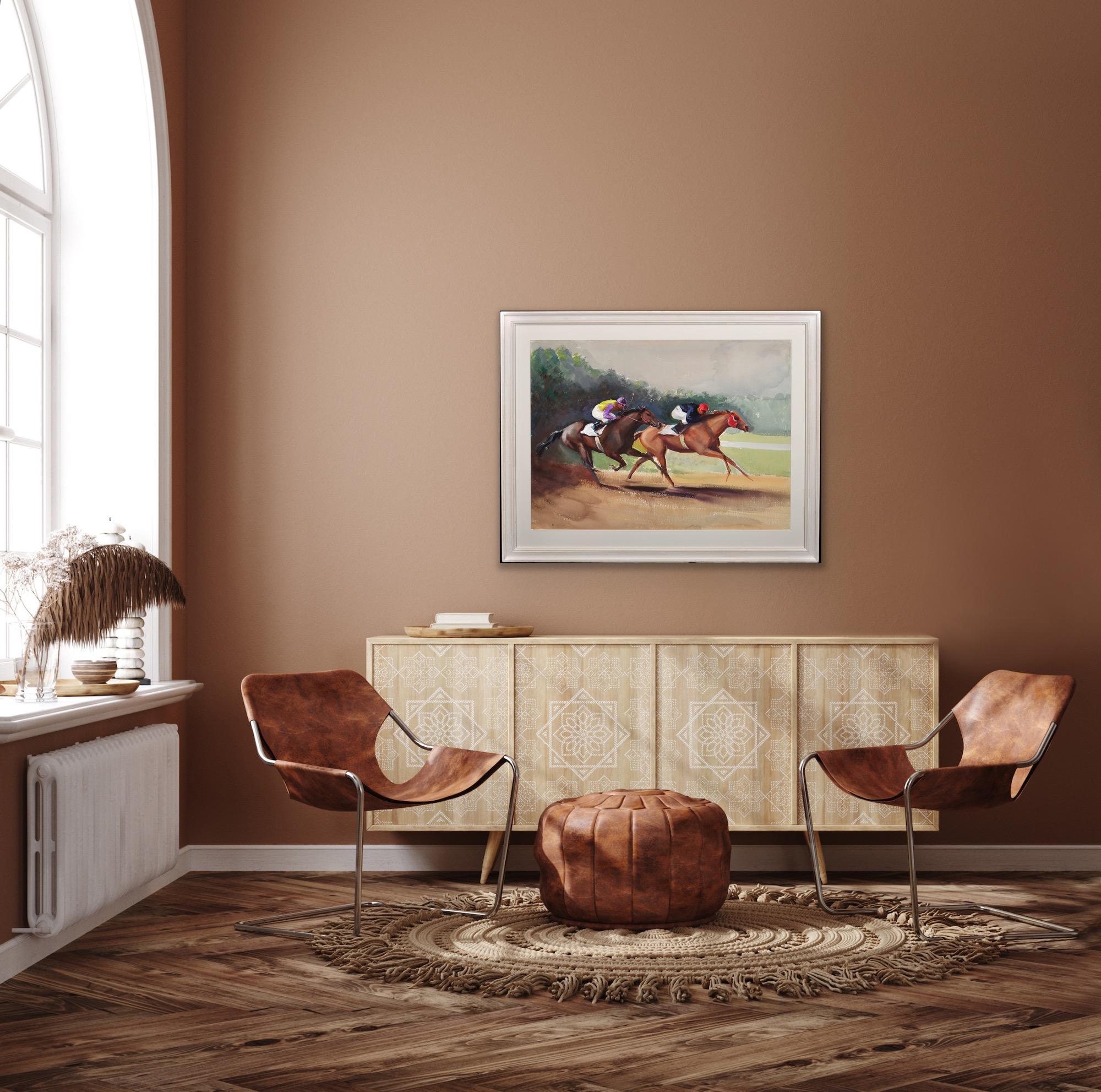 John Rattenbury Skeaping - A Tight Finish. 1970.Race Horses. Final ...