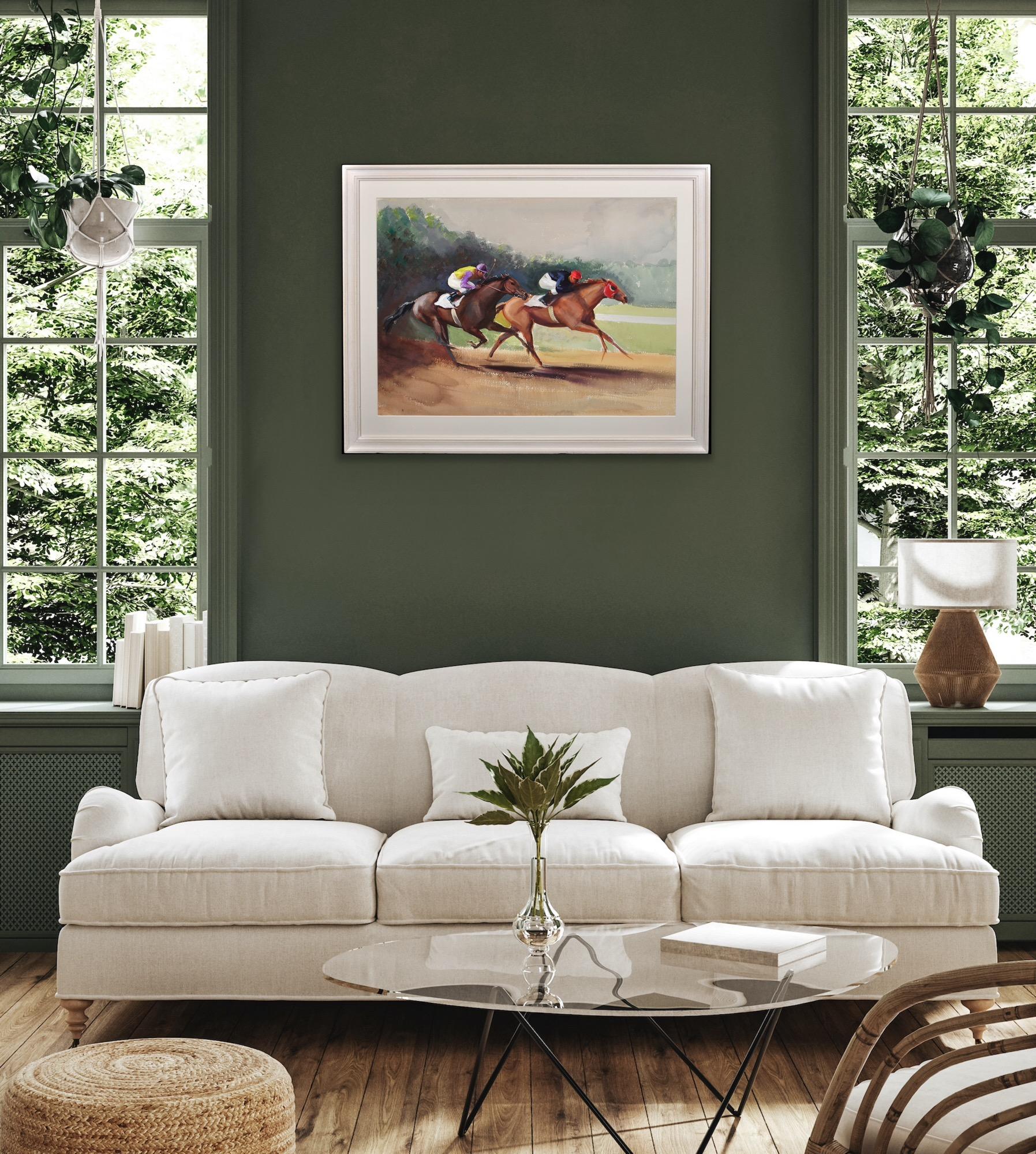 John Rattenbury Skeaping - A Tight Finish. 1970.Race Horses. Final ...