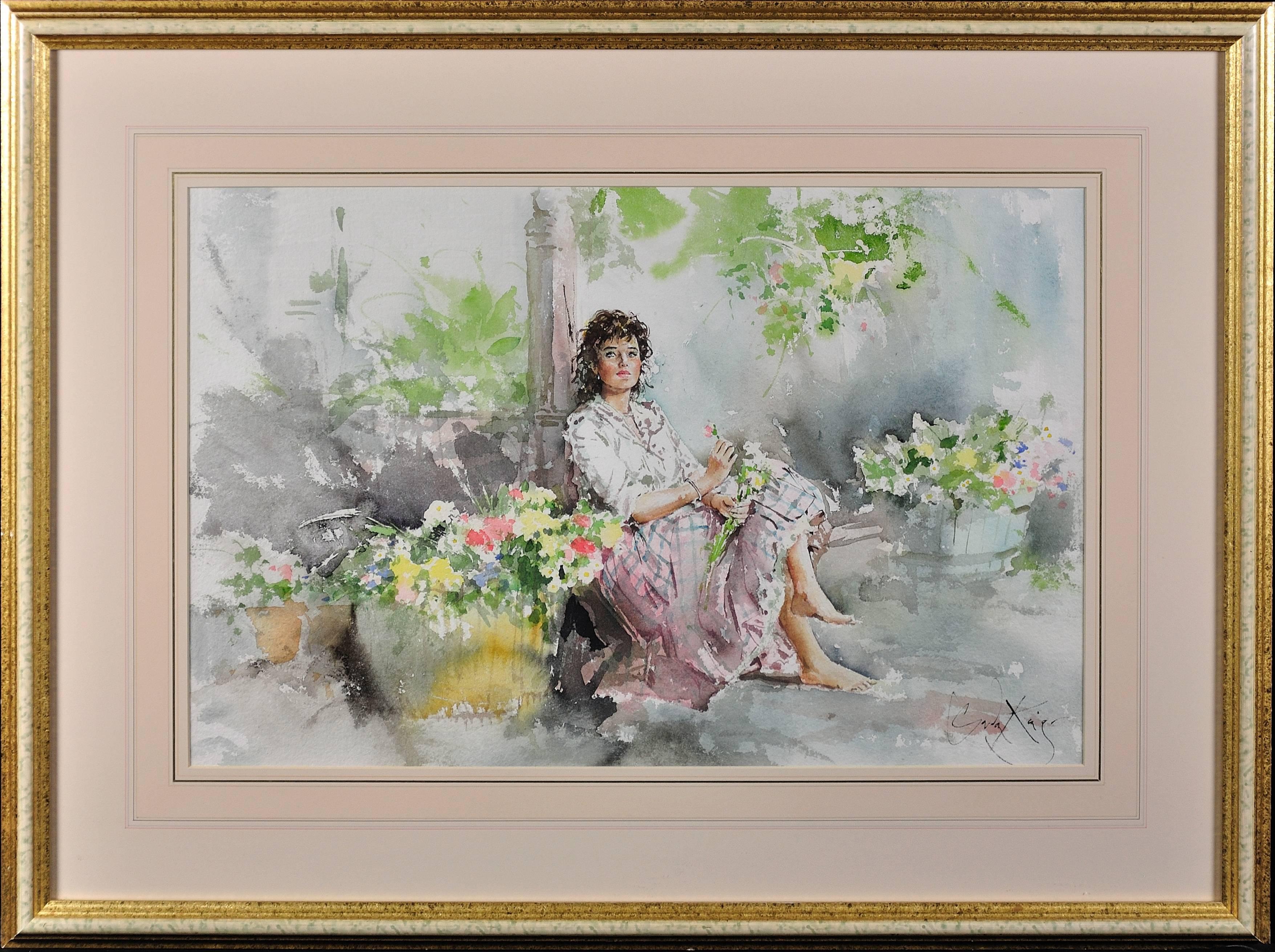Gordon King - Fond Memories. Original Gordon King Watercolor. Modern ...