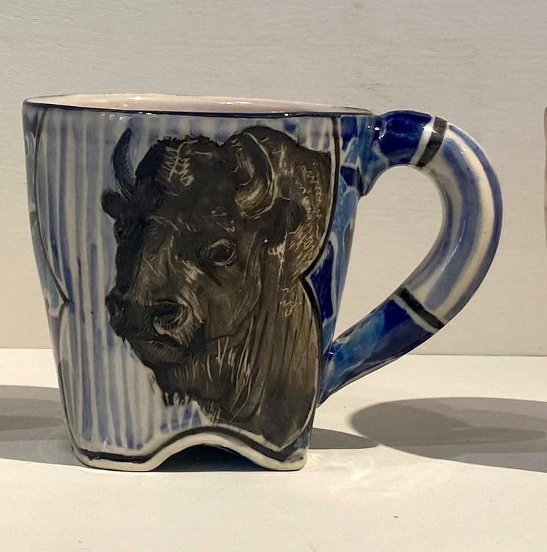 Hannah Niswonger - Bison Mug For Sale at 1stDibs