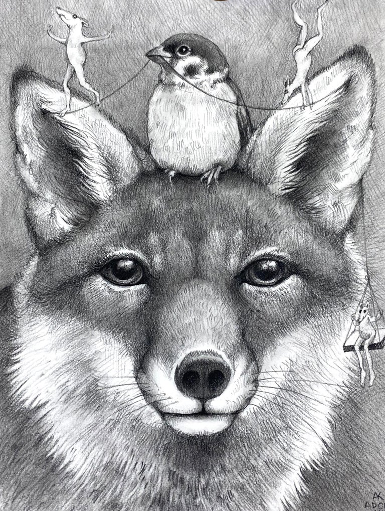 Adonna Khare - Fox, Bird, Swinging Mice For Sale at 1stDibs