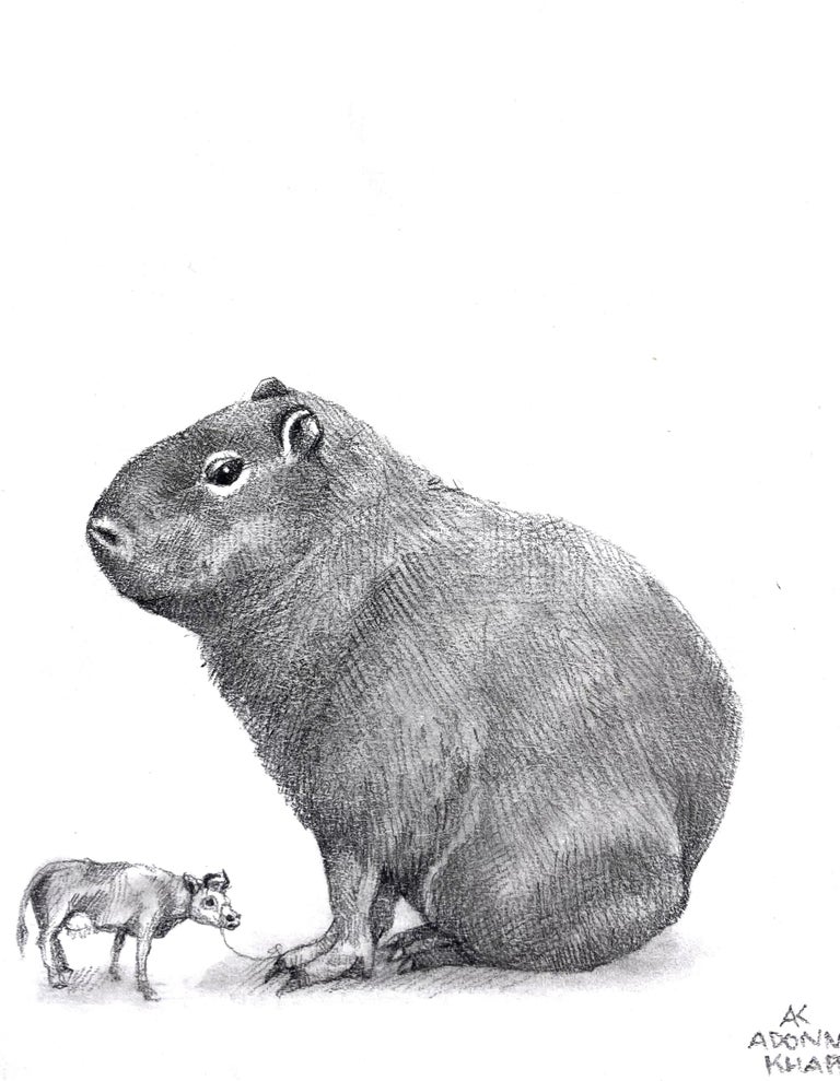 Adonna Khare - Guinea Pig and Small Cow For Sale at 1stDibs