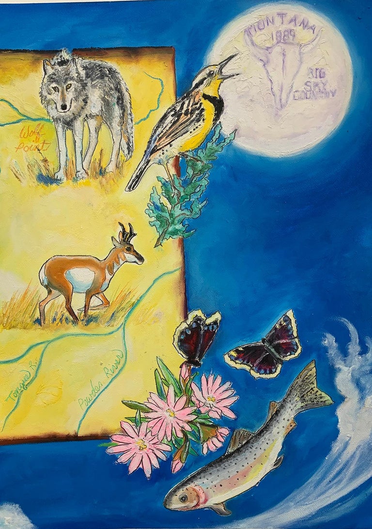 Jennifer Lowe - Big Sky Country (triptych) For Sale at 1stDibs