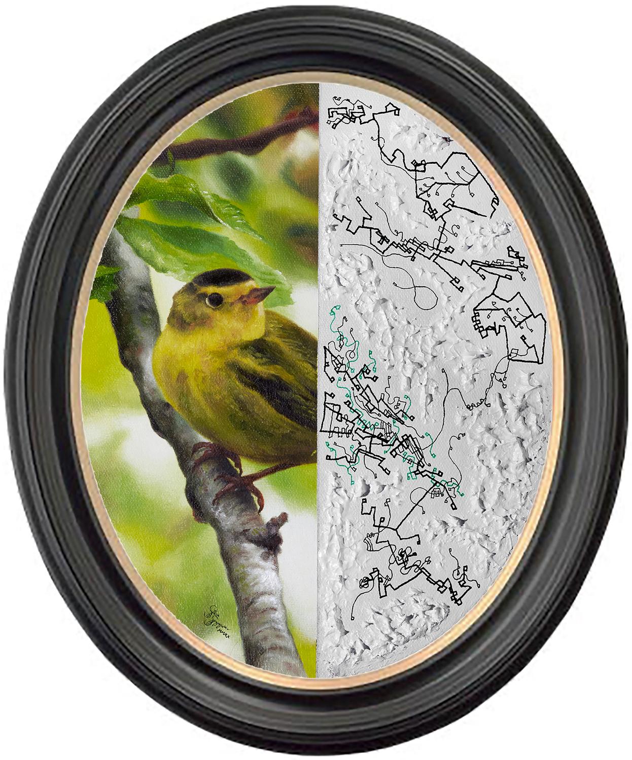 Steve Sangapore - "Collapse: Of Nature #2", contemporary, realist, bird ...