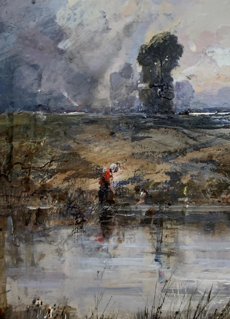 Alexander Fuller Maitland - A Cloudy Day, English Impressionist River ...