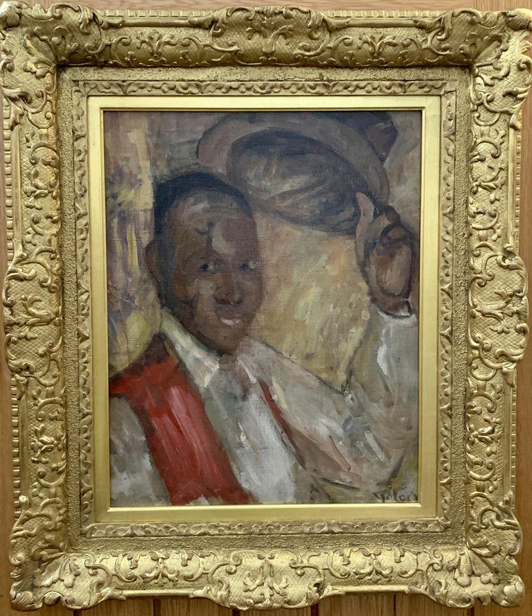 Harold Wilfred Yates - English mid- 20th century portrait of a Jazz ...