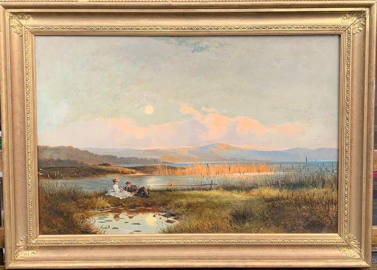 J.Sinclair - Antique 19th century English Highland landscape lock scene ...