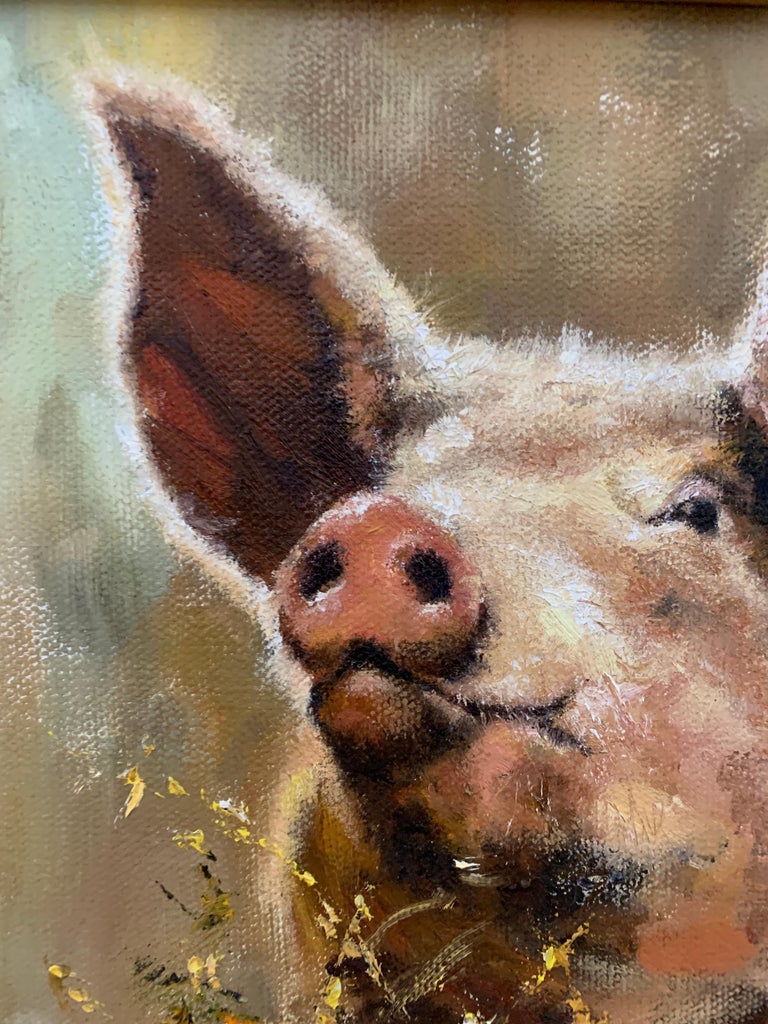 Tony Forest - English Impressionist Pig or Piglet running at 1stDibs