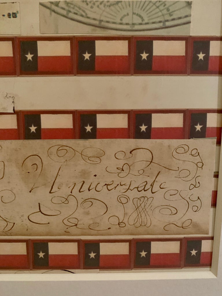Claude Howard Stuart - American flag collage with colored prints of the ...