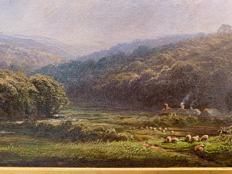 John Barrett - English Victorian 19th century Autumn River landscape ...