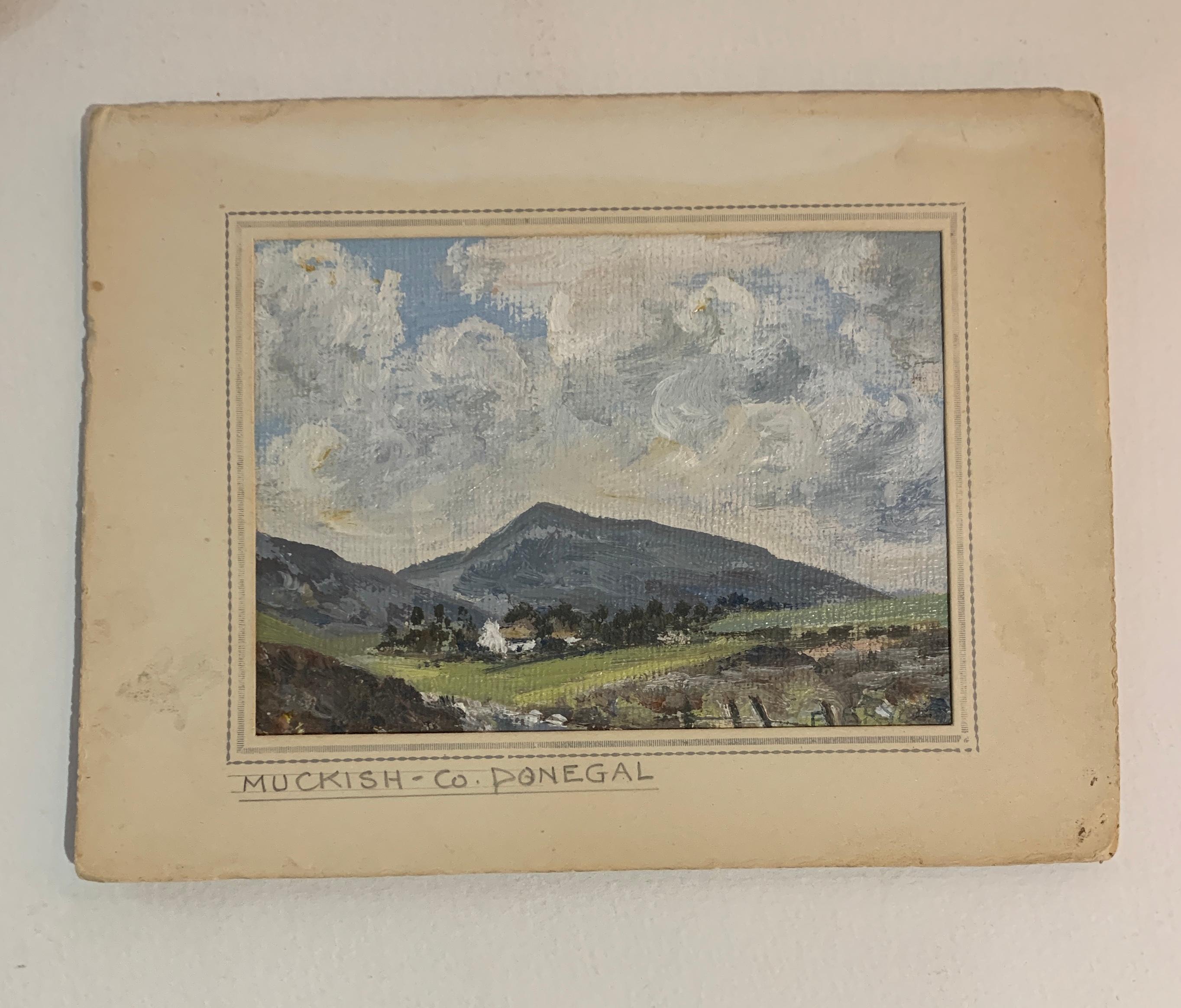 F.Bryce - Irish mid century river landscape, Errigal, Co. Donegal For ...