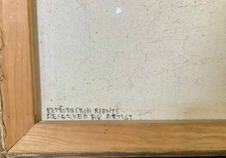 Mel Fowler - Mid Century Cubist Still life of flowers, fruit, orange ...