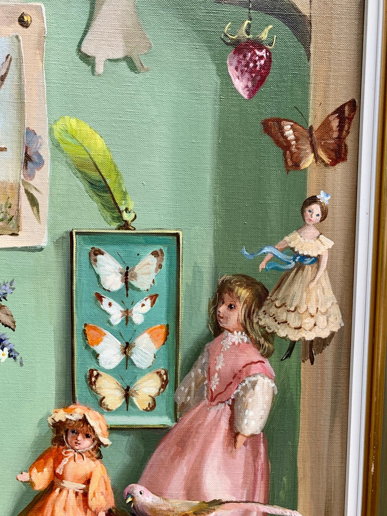 Deborah Jones - Still life study of treasures, dolls, shells, teddy ...