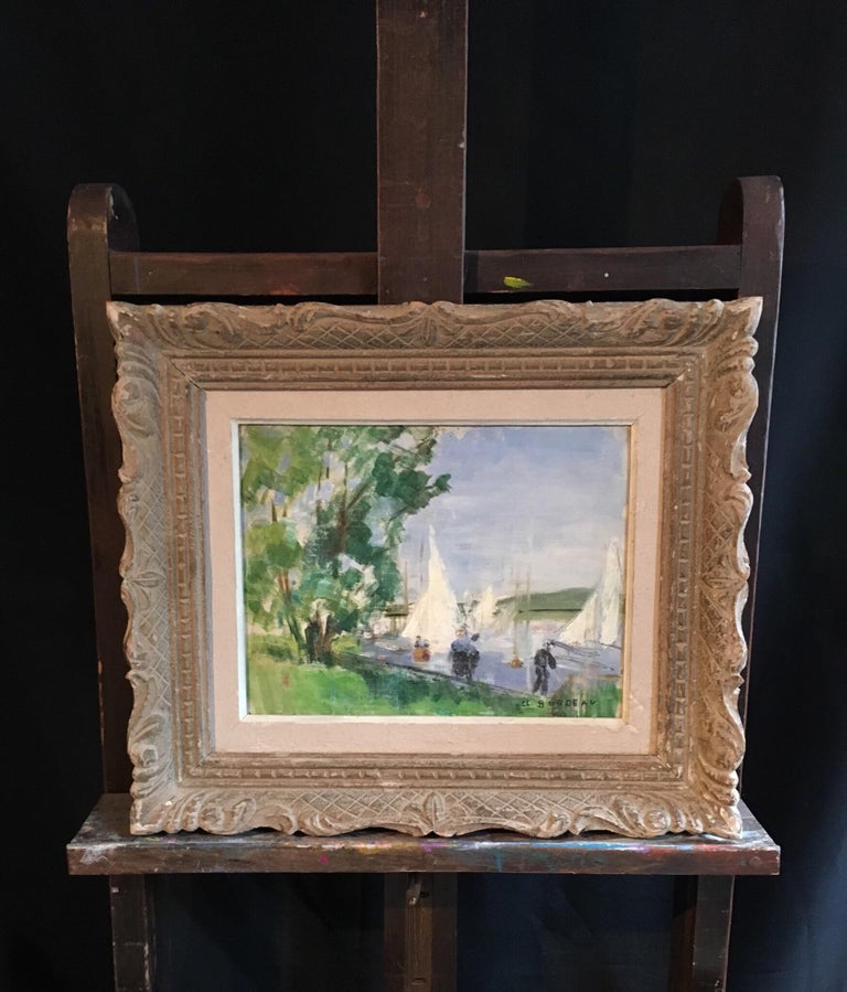 Clemence-Louise Burdeau - Impressionist Springtime Landscape, Nautical ...