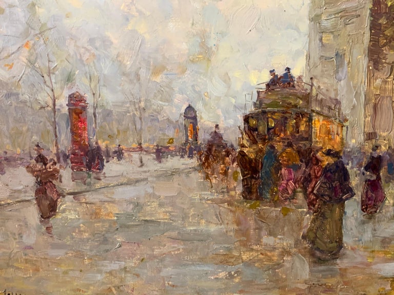 William Mercier - Arc de Triomphe Paris Signed French Impressionist Oil ...