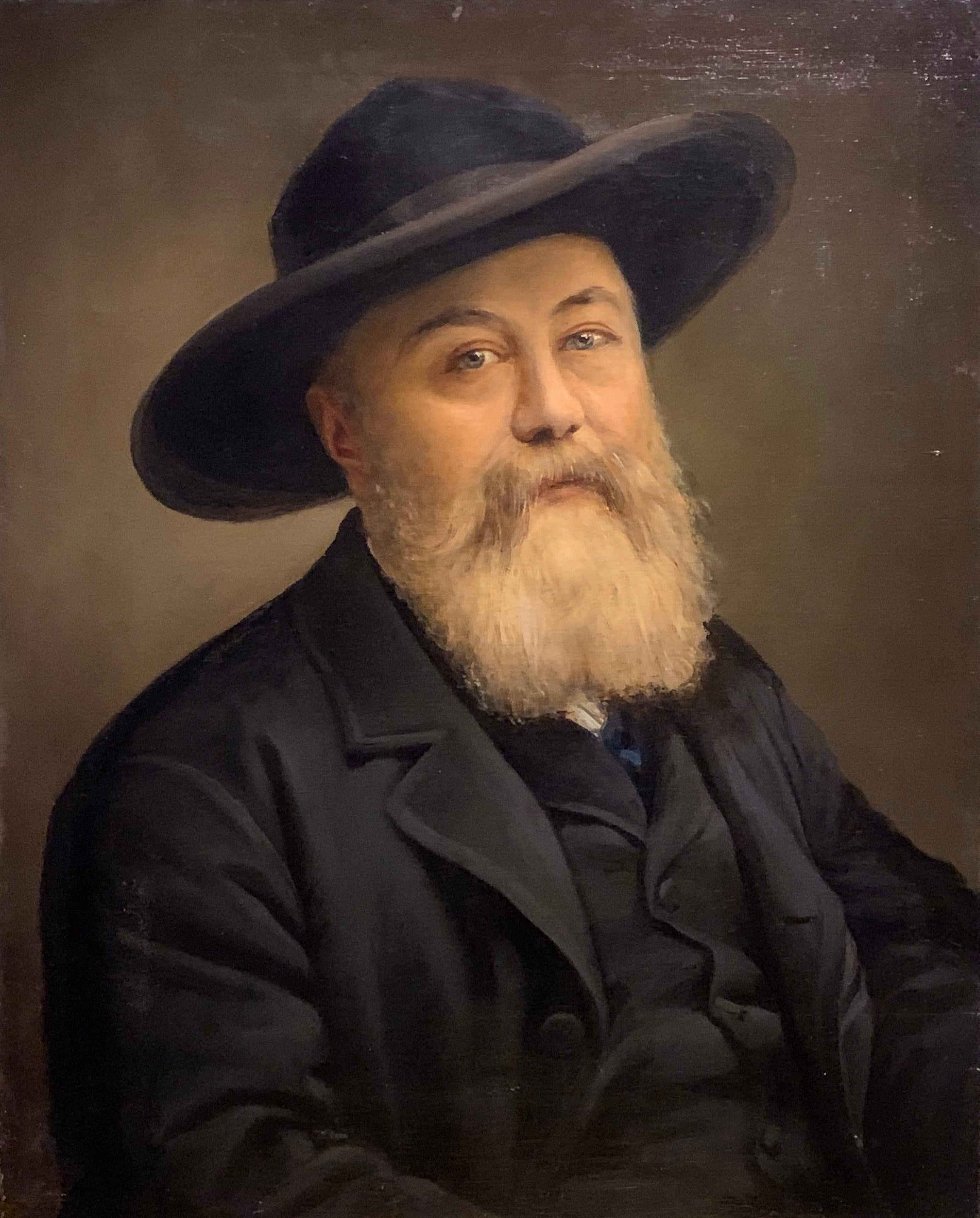 Unknown - Claude Monet?! Portrait of a Frenchman, circa 1900's oil on ...