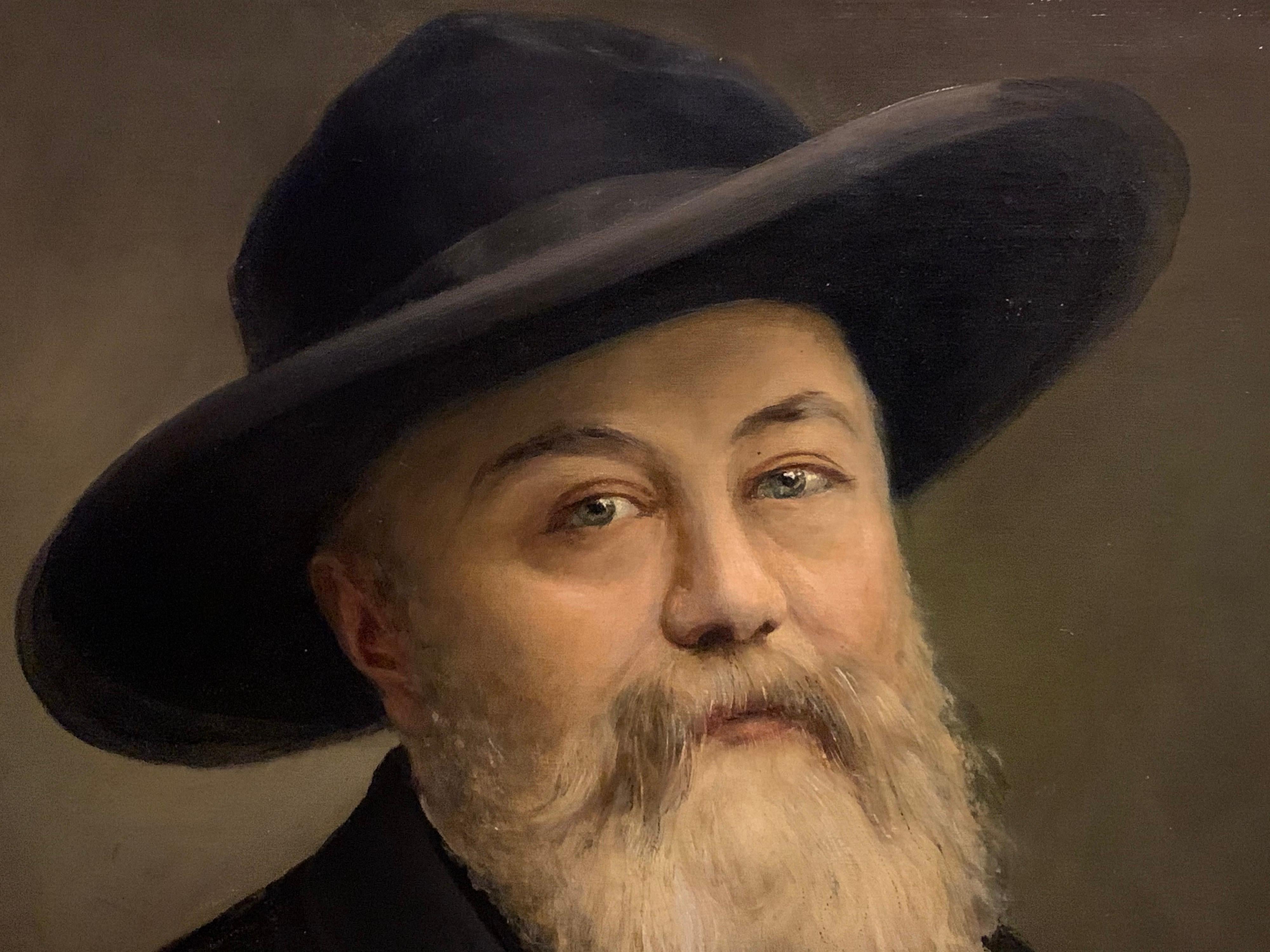 Unknown - Claude Monet?! Portrait of a Frenchman, circa 1900's oil on ...