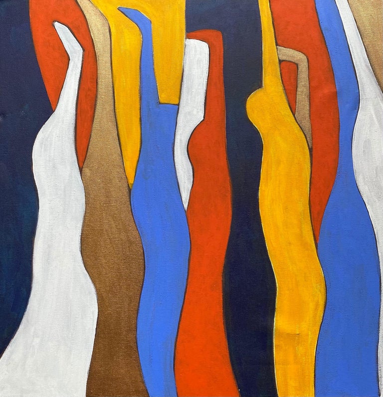 Michael Haswell - Geometric Abstract Painting by Listed British artist ...