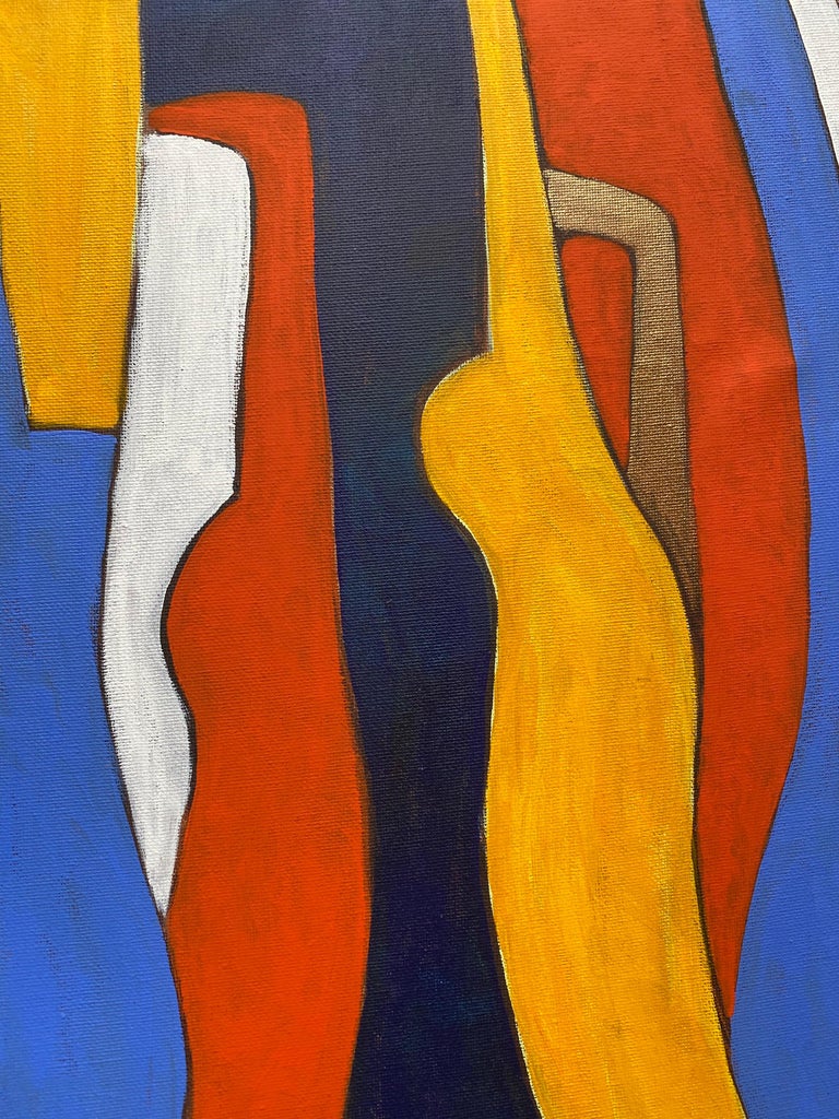 Michael Haswell - Geometric Abstract Painting by Listed British artist ...