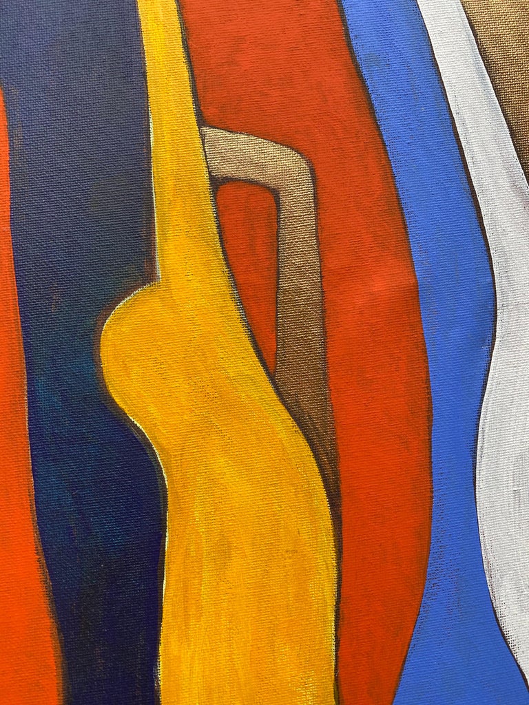 Michael Haswell - Geometric Abstract Painting by Listed British artist ...