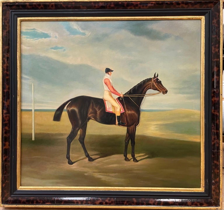 Unknown - Fine Classic British Sporting Art Oil Painting - Racehorse ...