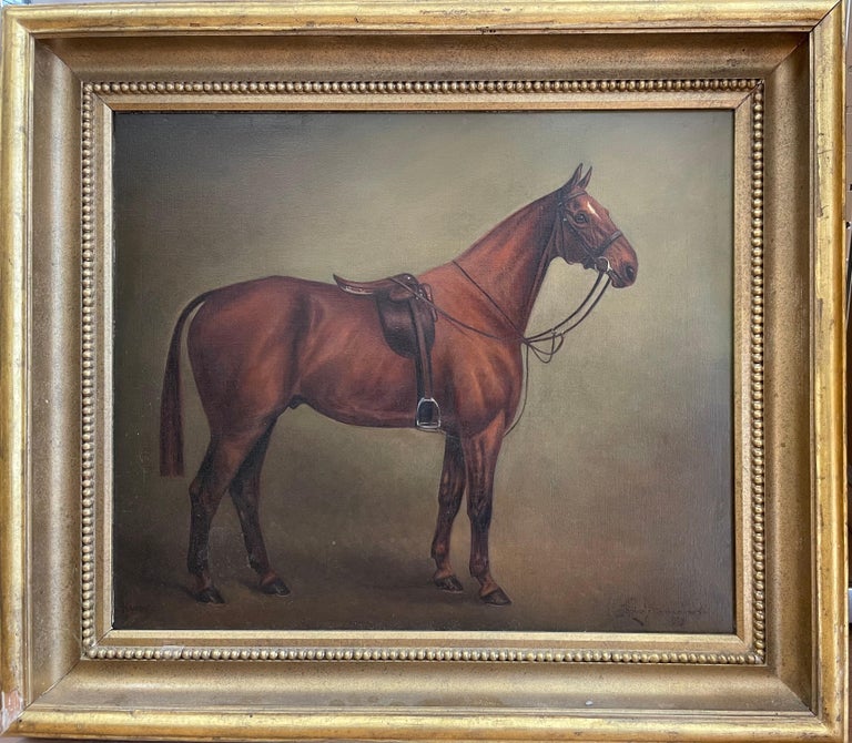 Herbert St. John Jones - 1920's Classic British Sporting Art Oil ...