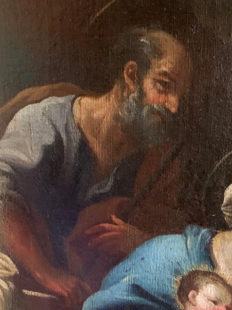 Unknown - The Nativity, Large Italian Old Master Oil Painting on canvas ...