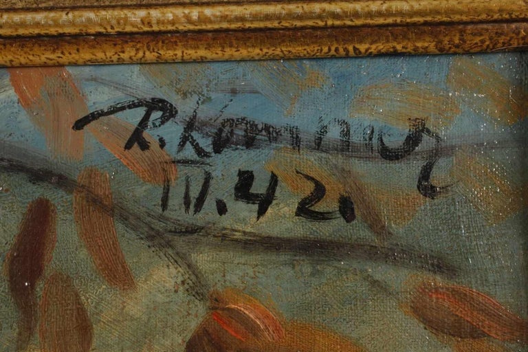 Italian signed - The Italian Mandolin Player 1940's Signed Oil Painting ...