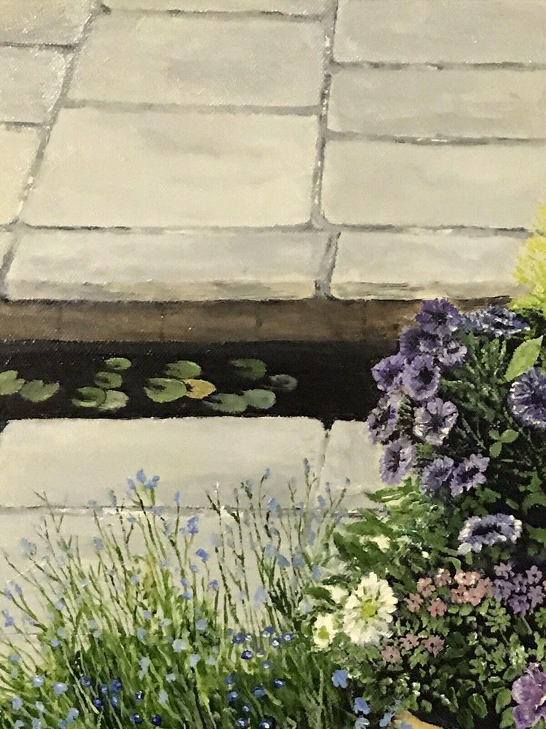 Roy Merrington - ROY MERRINGTON - FINE ENGLISH LARGE OIL - FLOWERS IN ...