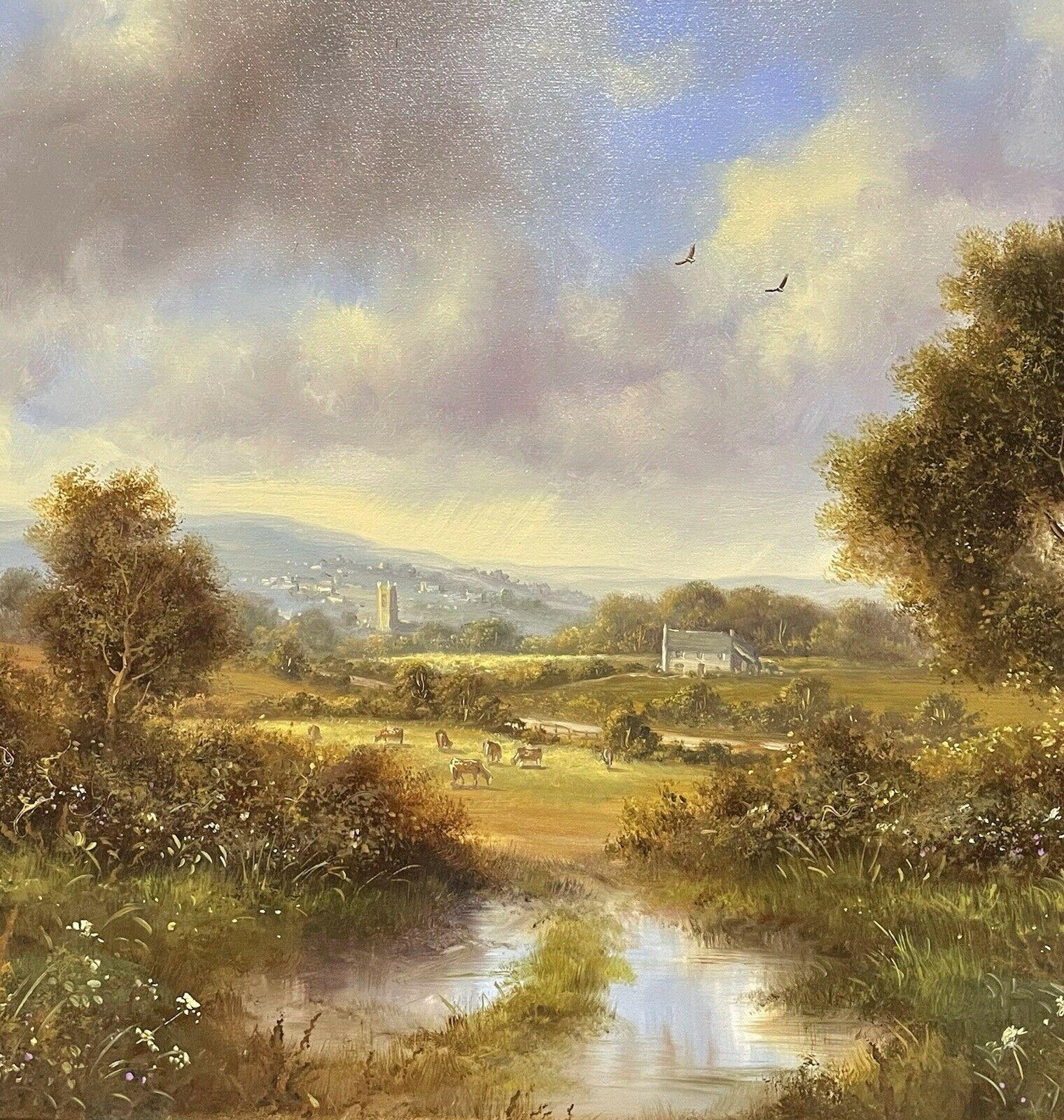 Richard Blowey - Cornish Summer Wild Flower Meadows, signed English Oil ...