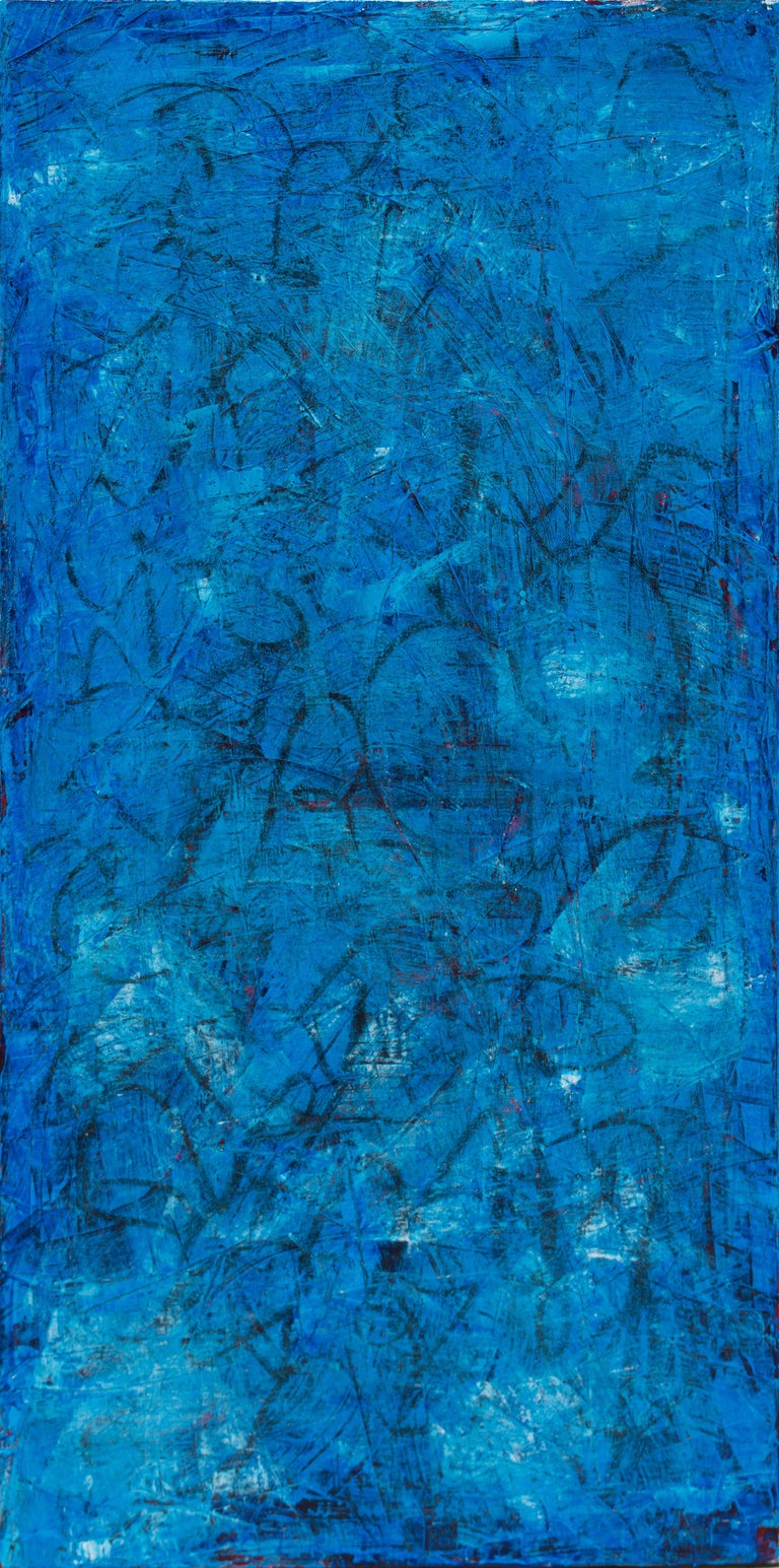 Thomas Slate - Cobalt Blues, Painting For Sale at 1stdibs