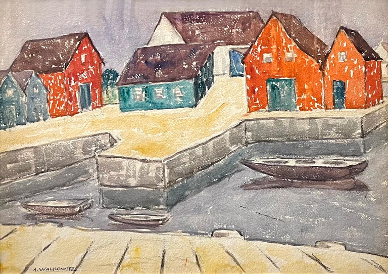 Abraham Walkowitz - Three Boats in Maine For Sale at 1stDibs