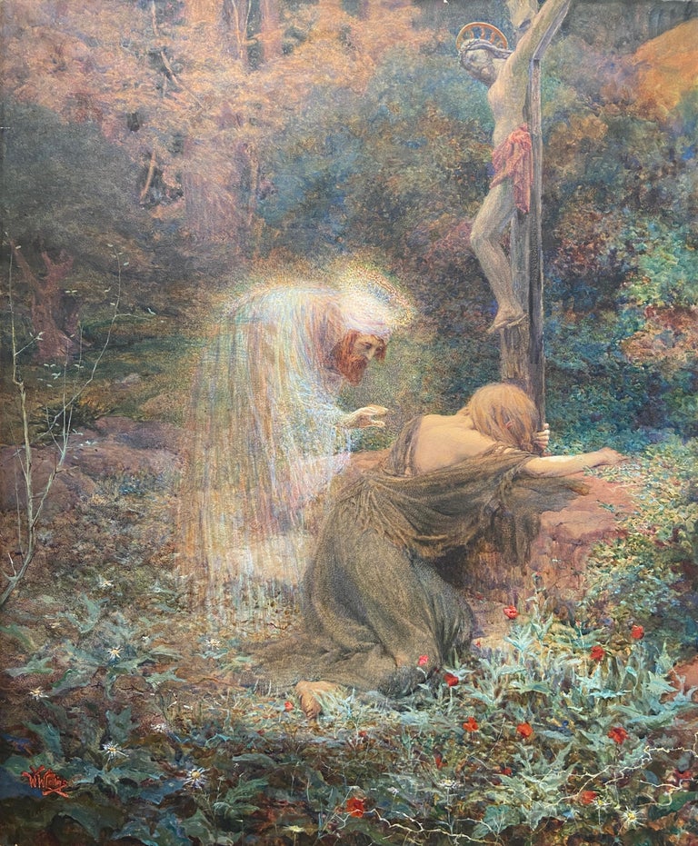 William Wiehe Collins - Come Unto Me Ye Weary, PreRaphaelite Style ...