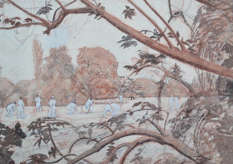 Cyril Mount - The Cricket Match - 20th Century Watercolour Landscape ...