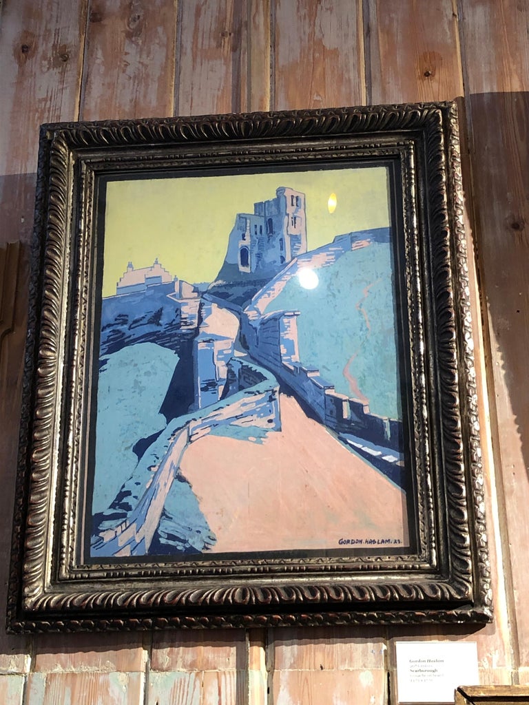 Gordon Haslam - The Moat at Scarborough Castle 20th Century British ...