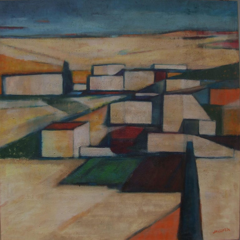 François Jousselin - Landscape - Oil on canvas, 100x100 cm For Sale at ...