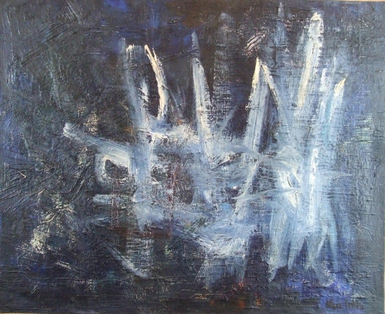 Jean Paul VAN LITH - abstraction '70s - oil paint, 60x73 cm. For Sale ...