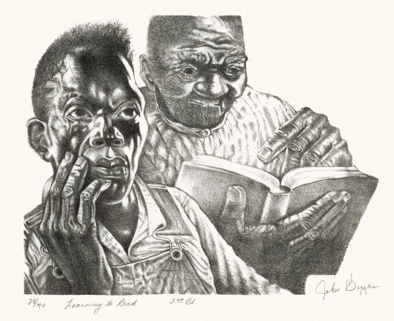 John Biggers - Learning to Read at 1stDibs