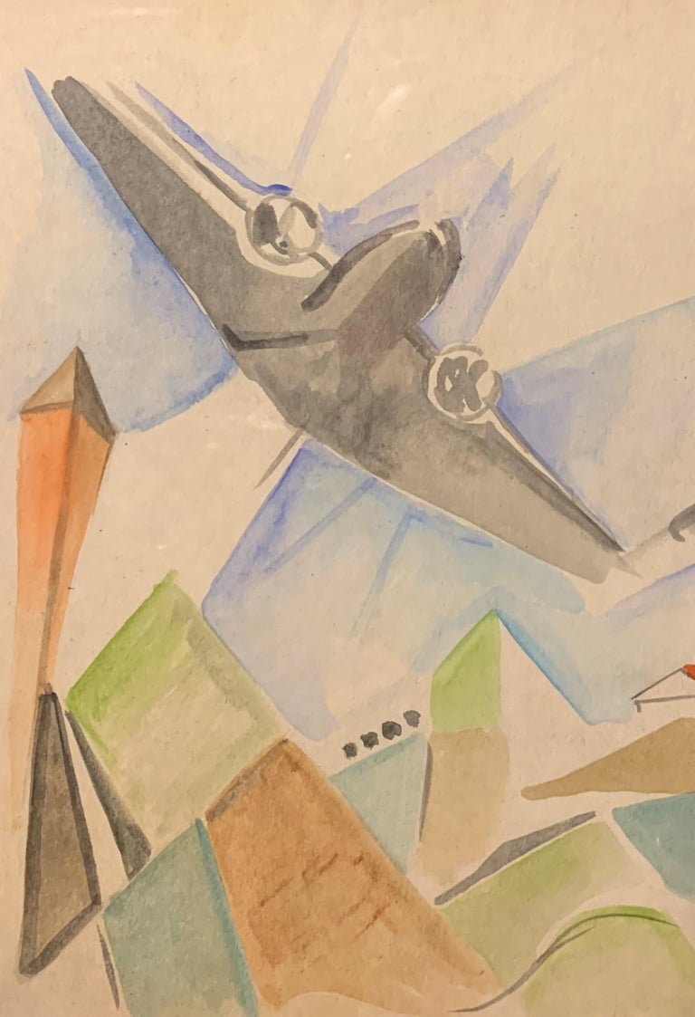Barbara Olga Biglieri - "Airplanes in flight" Flight, Italian Futurism ...
