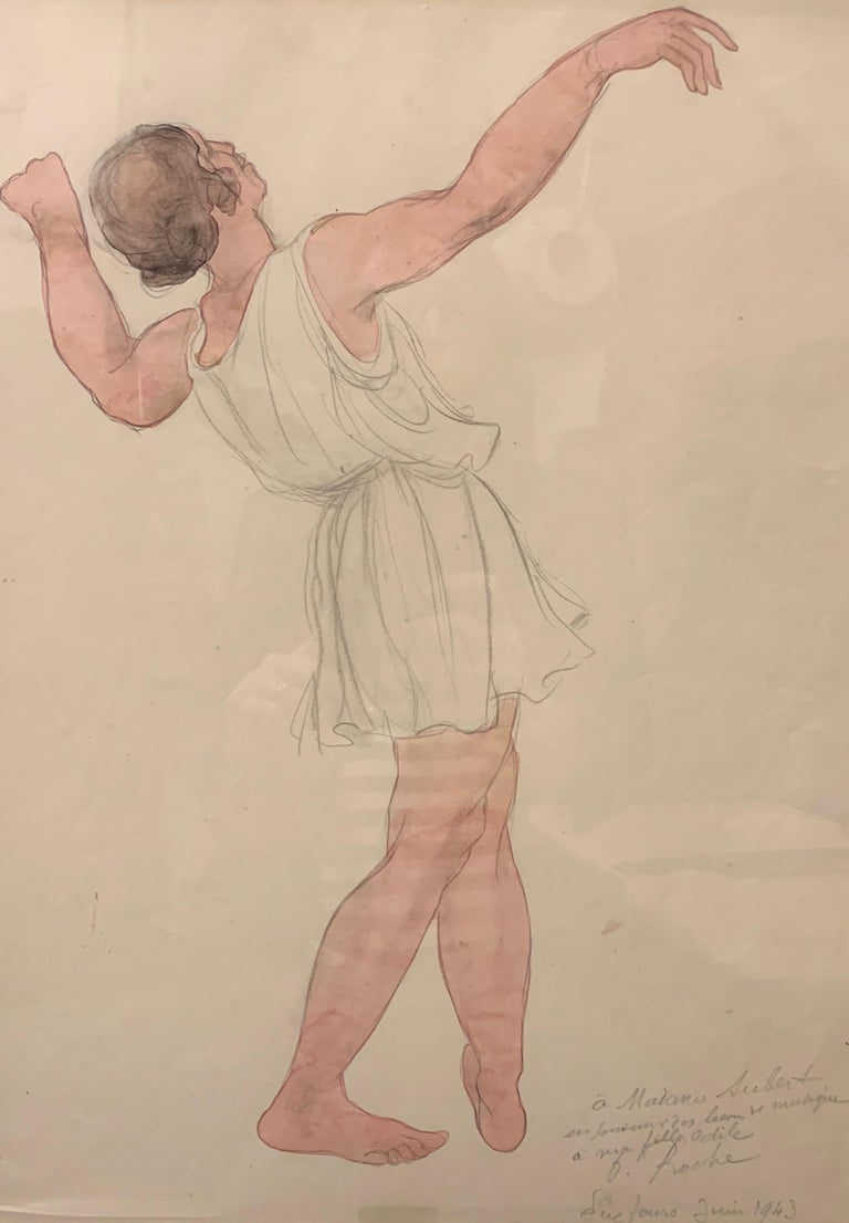 Odilon Roche - "Dancer" Dance, 1943, Isadora Duncan, Ballet, White ...