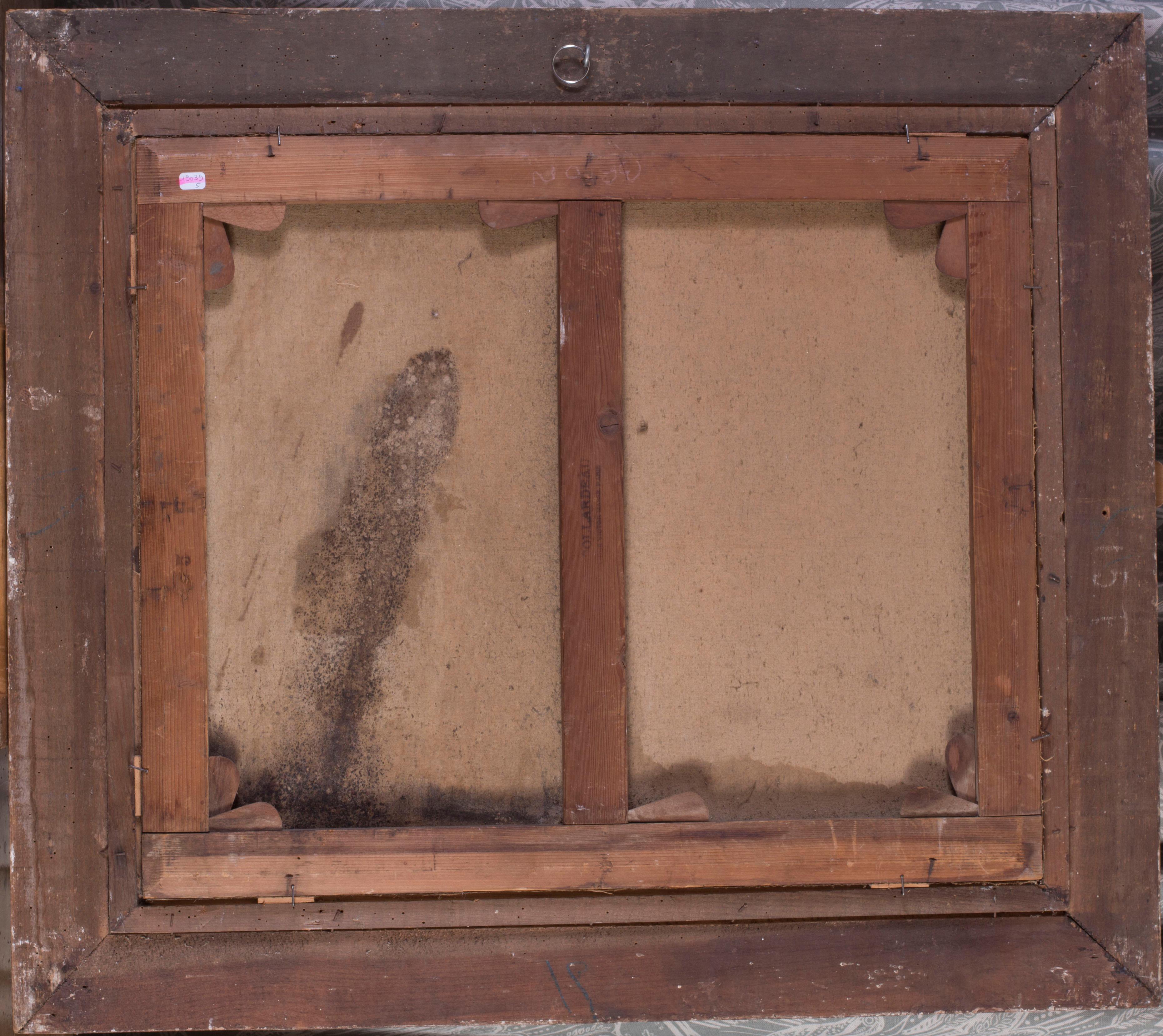 Charles Duvent - A French 19th Century oil painting of a Sunset before ...