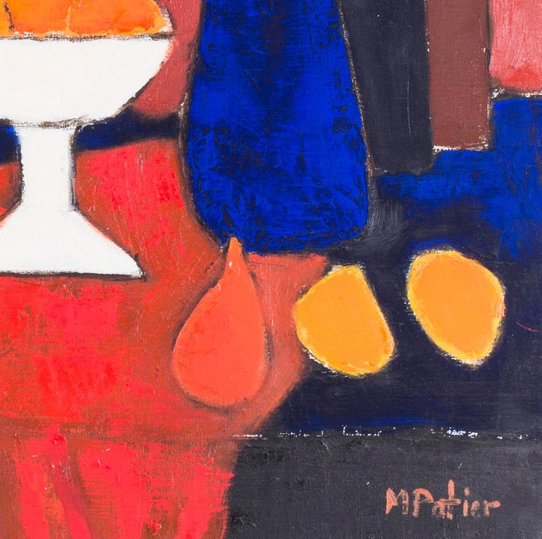 Maurice Potier - French 20th Century Abstract painting of a still life ...