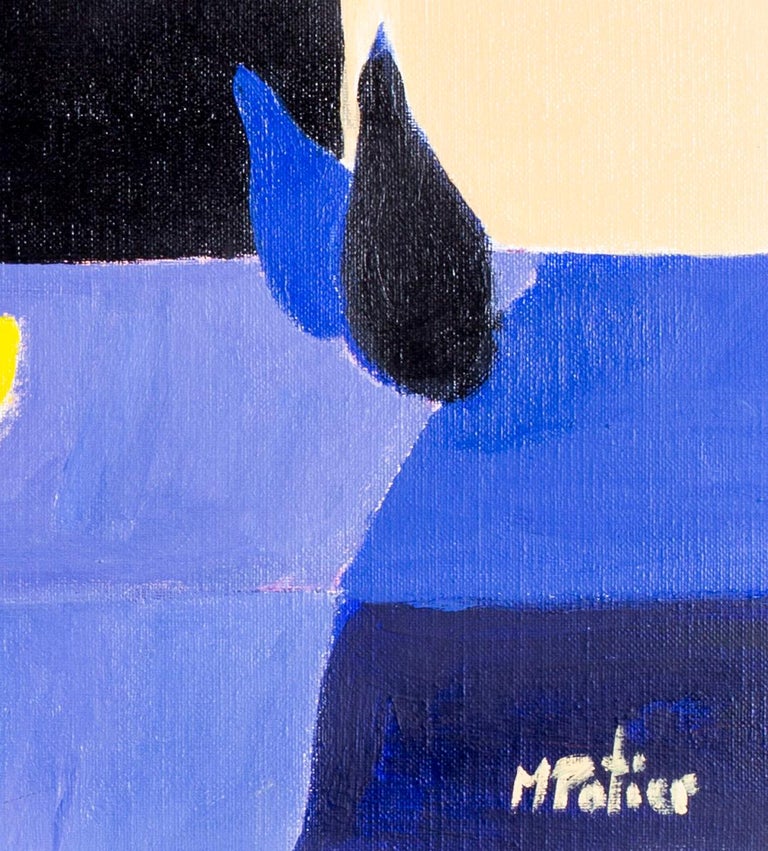 Maurice Potier - 20th Century French blue abstract still life For Sale ...