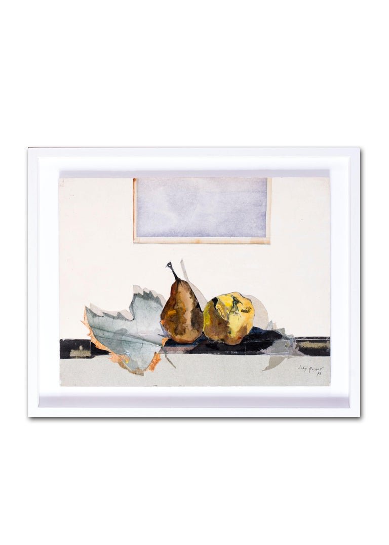 Lily Masson - French 20th Century collage on paper of a still life with ...