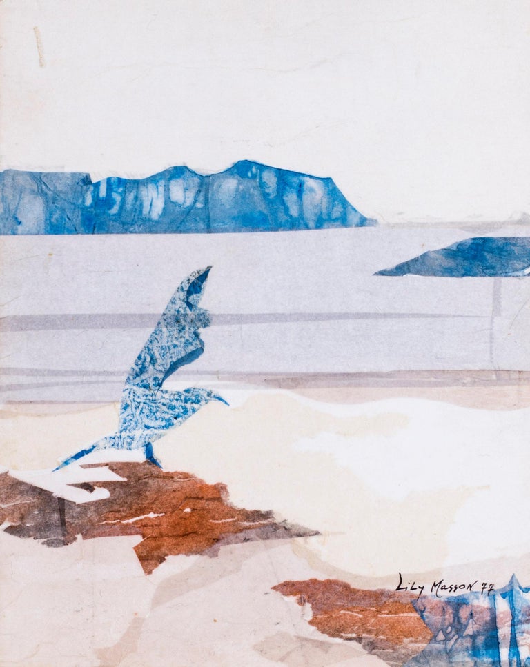 Lily Masson - French 20th Century collage artwork by Lily Masson of a ...