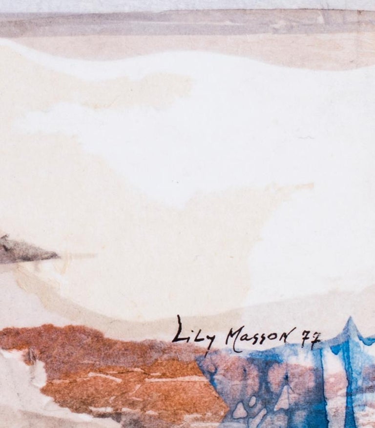 Lily Masson - French 20th Century collage artwork by Lily Masson of a ...