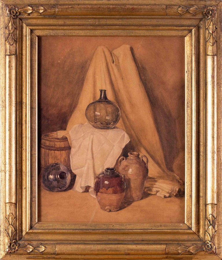 Peter de Wint - British 19th Century watercolour painting of vessels by ...