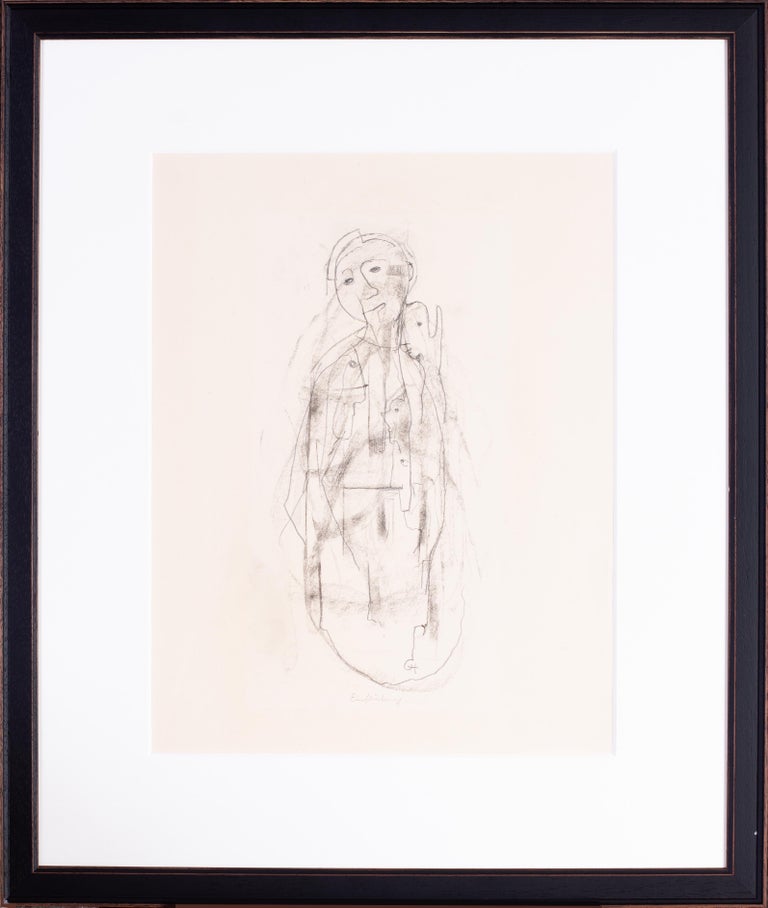 Carl Hofer - German expressionist drawing by Carl Hofer' Whispering ...