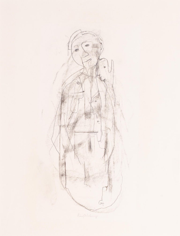 Carl Hofer - German expressionist drawing by Carl Hofer' Whispering ...