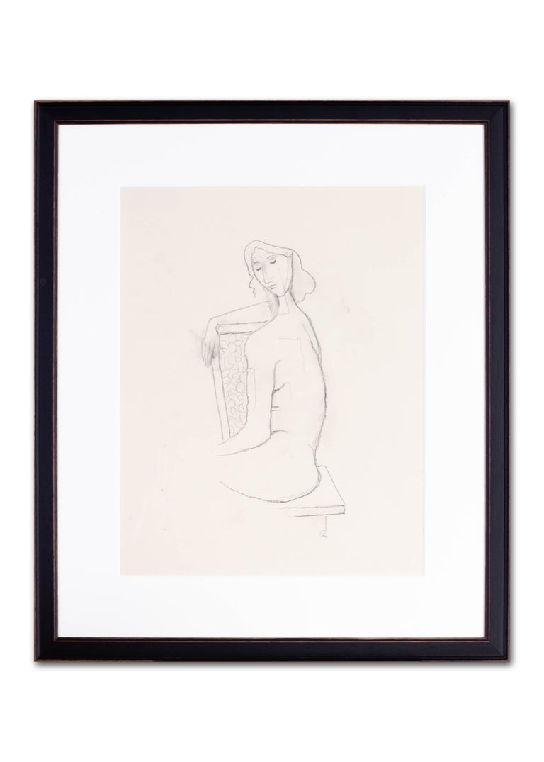 Carl Hofer - German Expressionist drawing by Carl Hofer of one of his ...